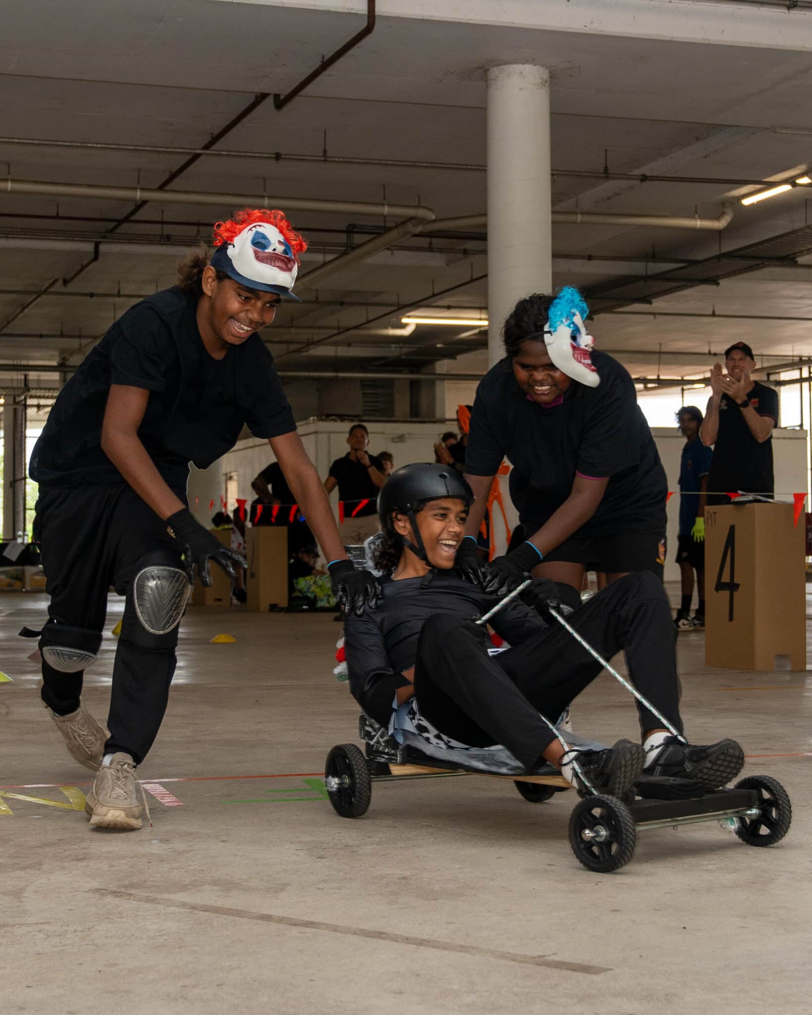 Race to the Finish Line at the Top End Billy Cart Derby - Clontarf ...
